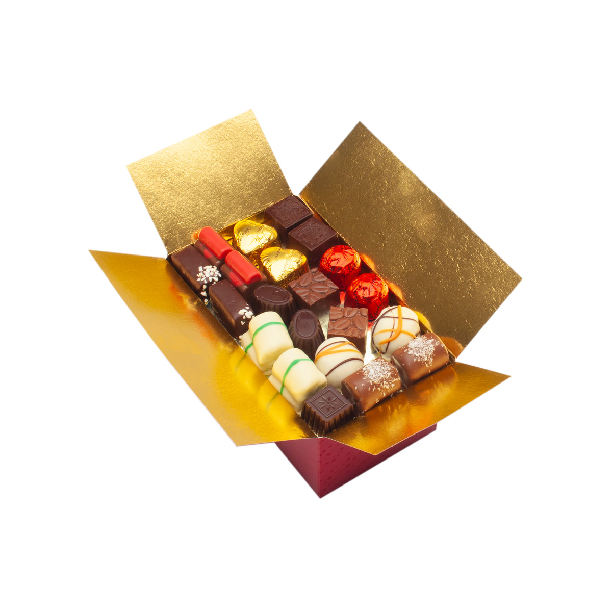 Belgian Chocolate Gift, Gluten-Free Ballotin 935 g – Valentino Chocolatier