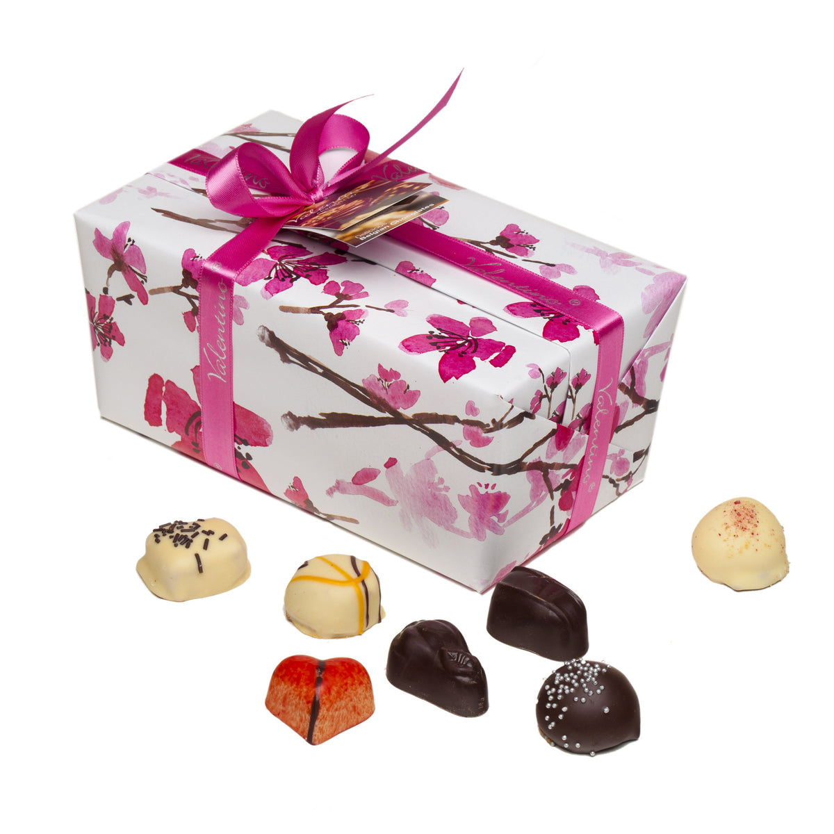 Belgian Chocolate Gift, Ballotin 935 g Cherry Blossoms – Valentino ...